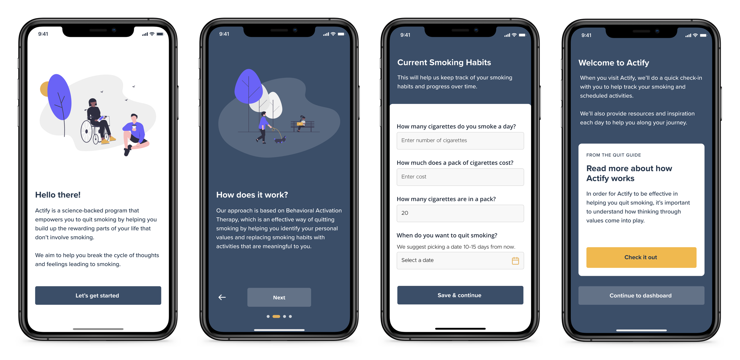 Actify! A Smoking Cessation app to fight Depression — Pavithra Ram ...
