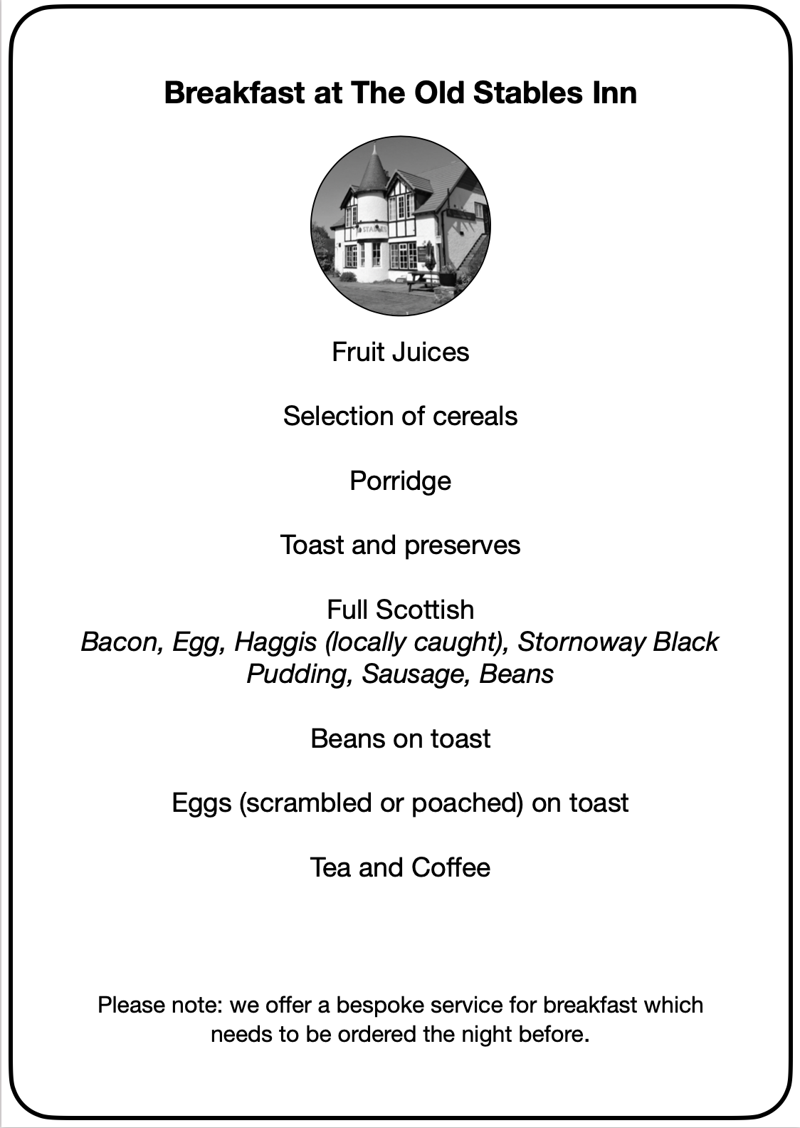 Photos — The Old Stables Inn Beattock