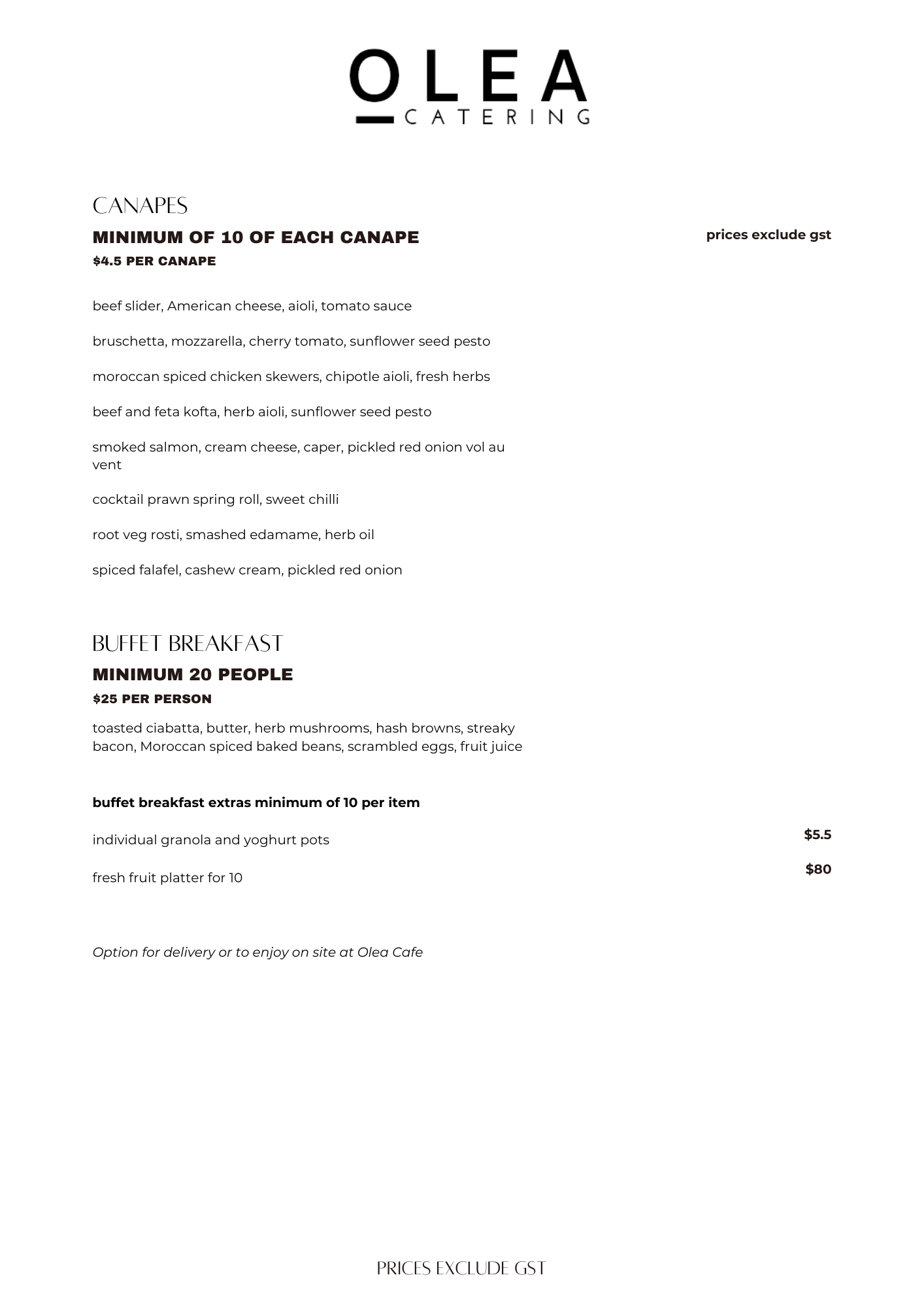 Olea Cafe & Eatery