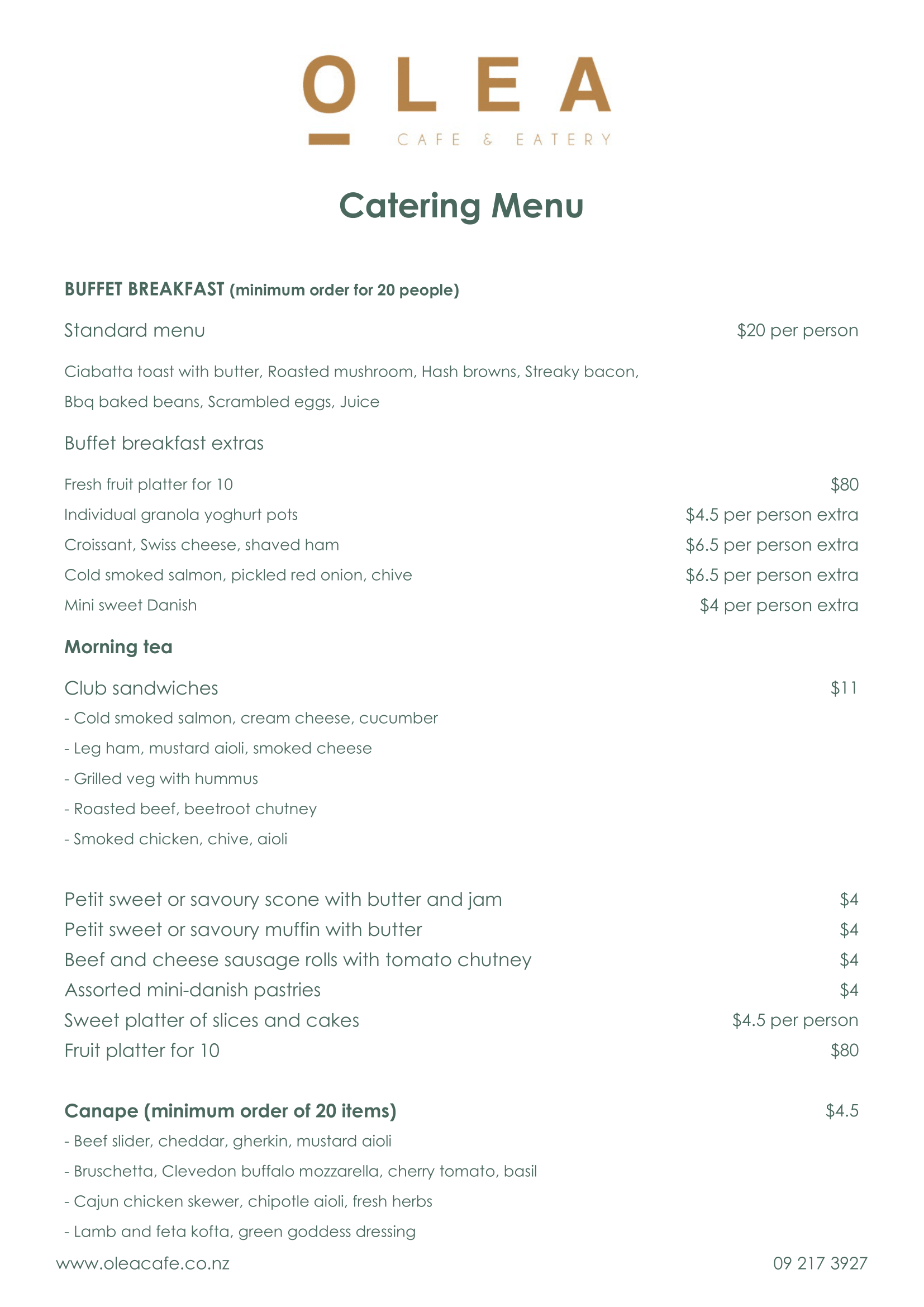 Olea Cafe & Eatery