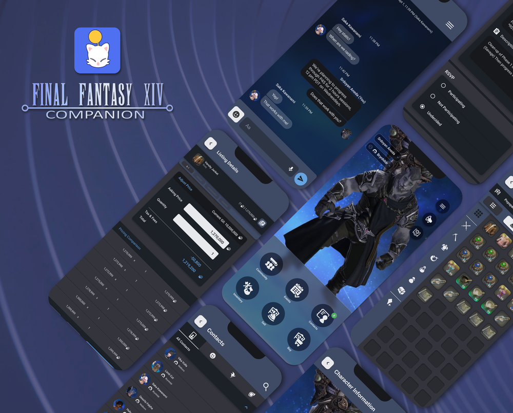Final Fantasy XIV Companion Redesign Case Study — Andy Wang
