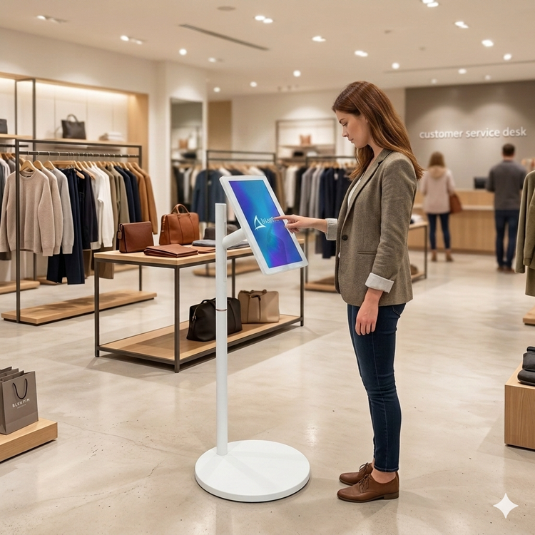 Battery Powered Stand | Ultra Wide Digital Signage Display