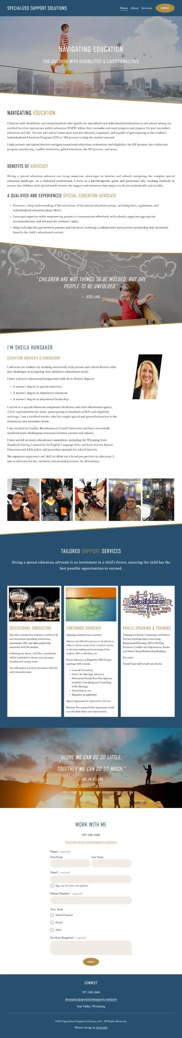 Website Design Portfolio — Ali Jazilah | Squarespace Web Designer ...