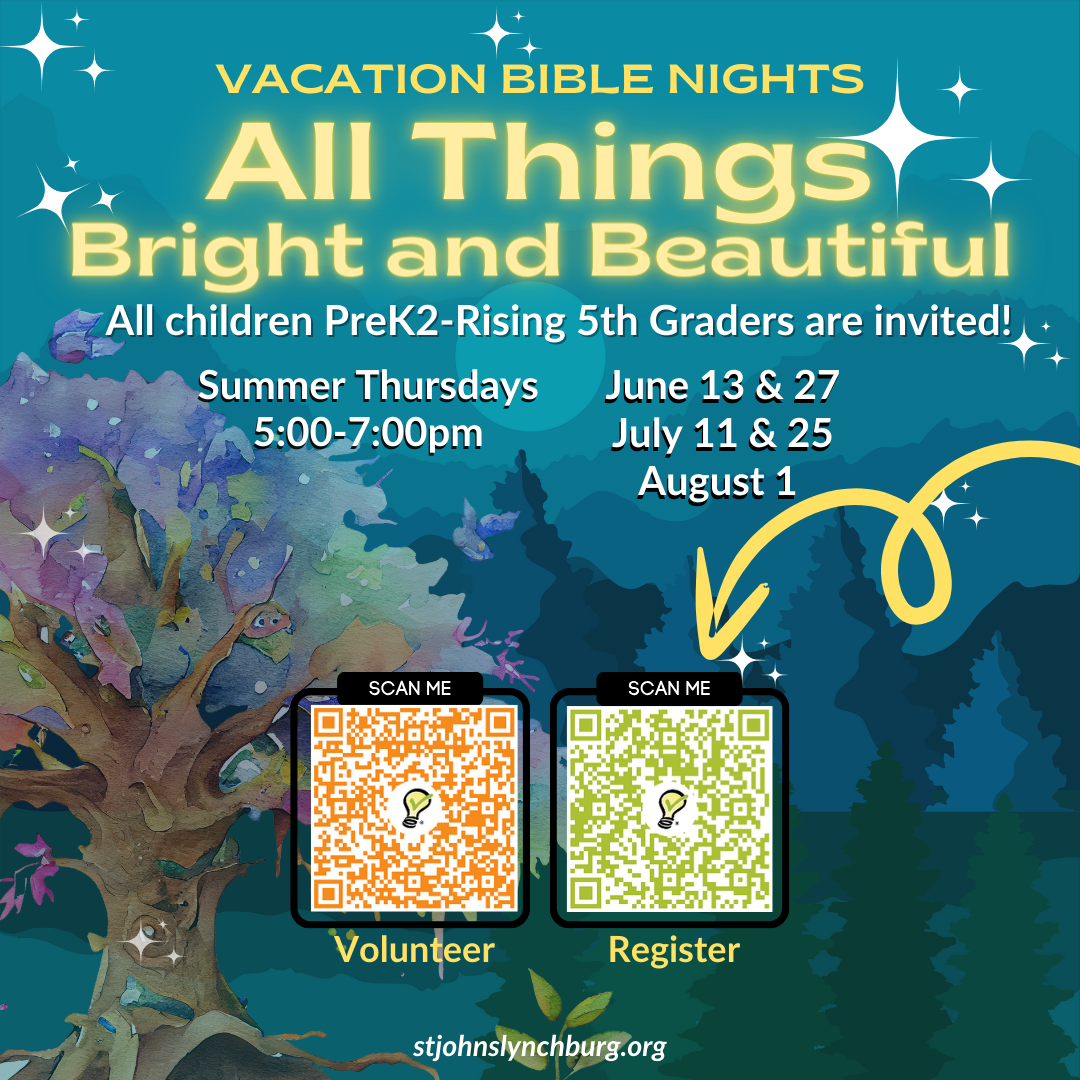 Vacation Bible Nights Announced! — St. John's Lynchburg