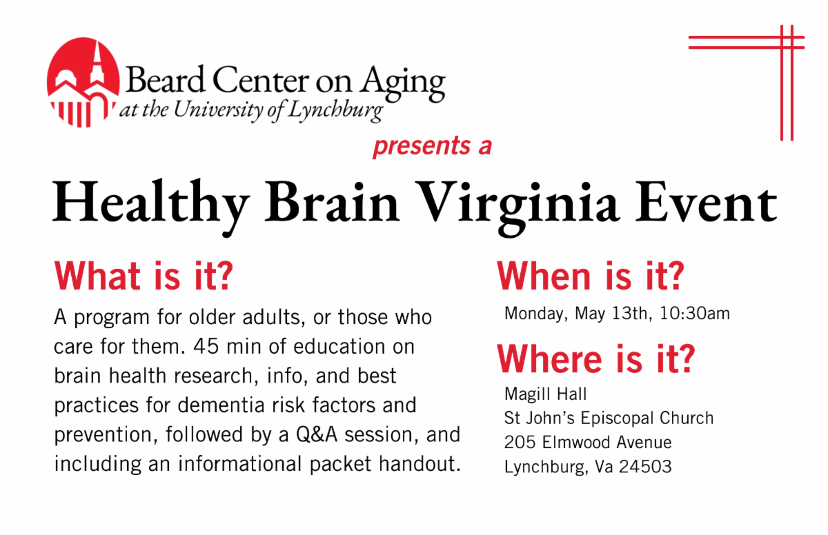 Healthy Brain Virginia Event — St. John's Lynchburg