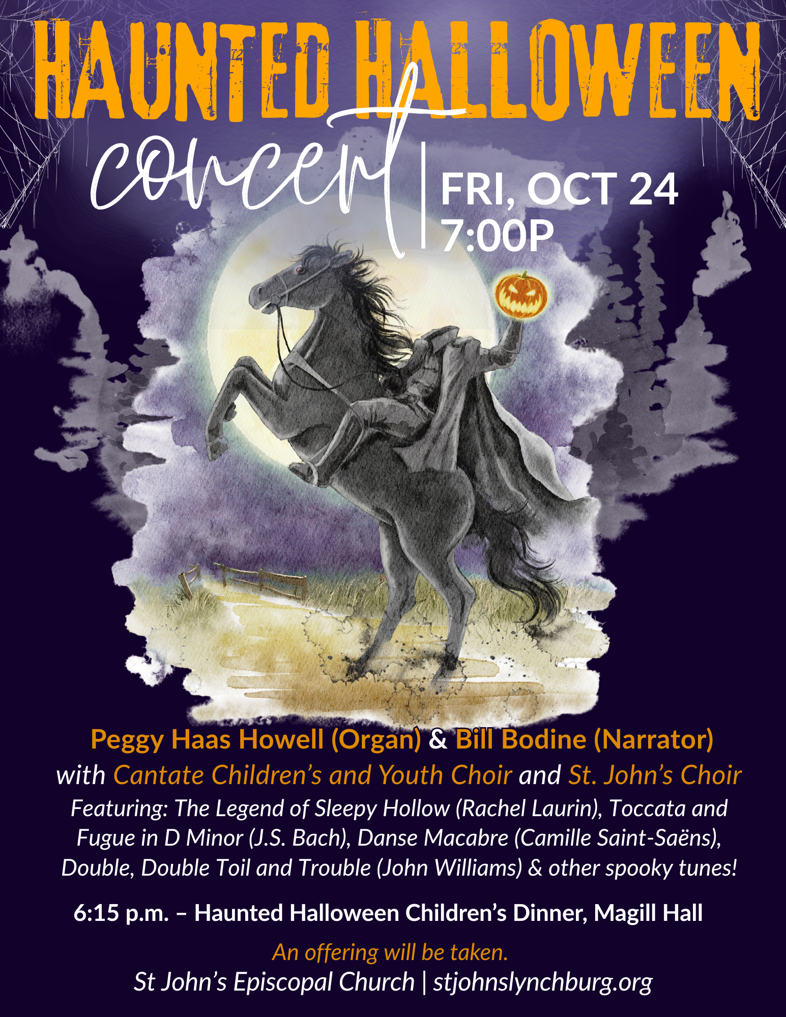 Haunted Halloween Concert, Oct 24, 2025 — St. John's Lynchburg