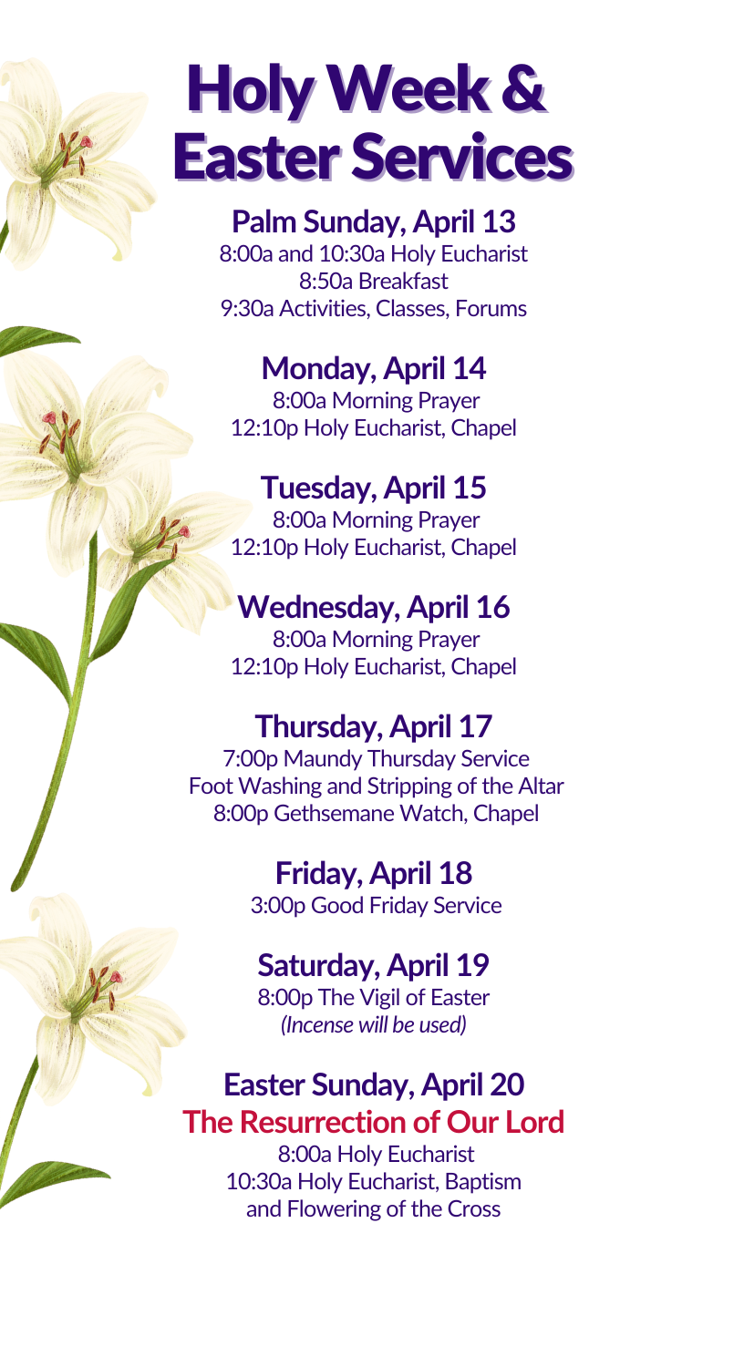Holy Week and Easter 2025 — St. John's Lynchburg