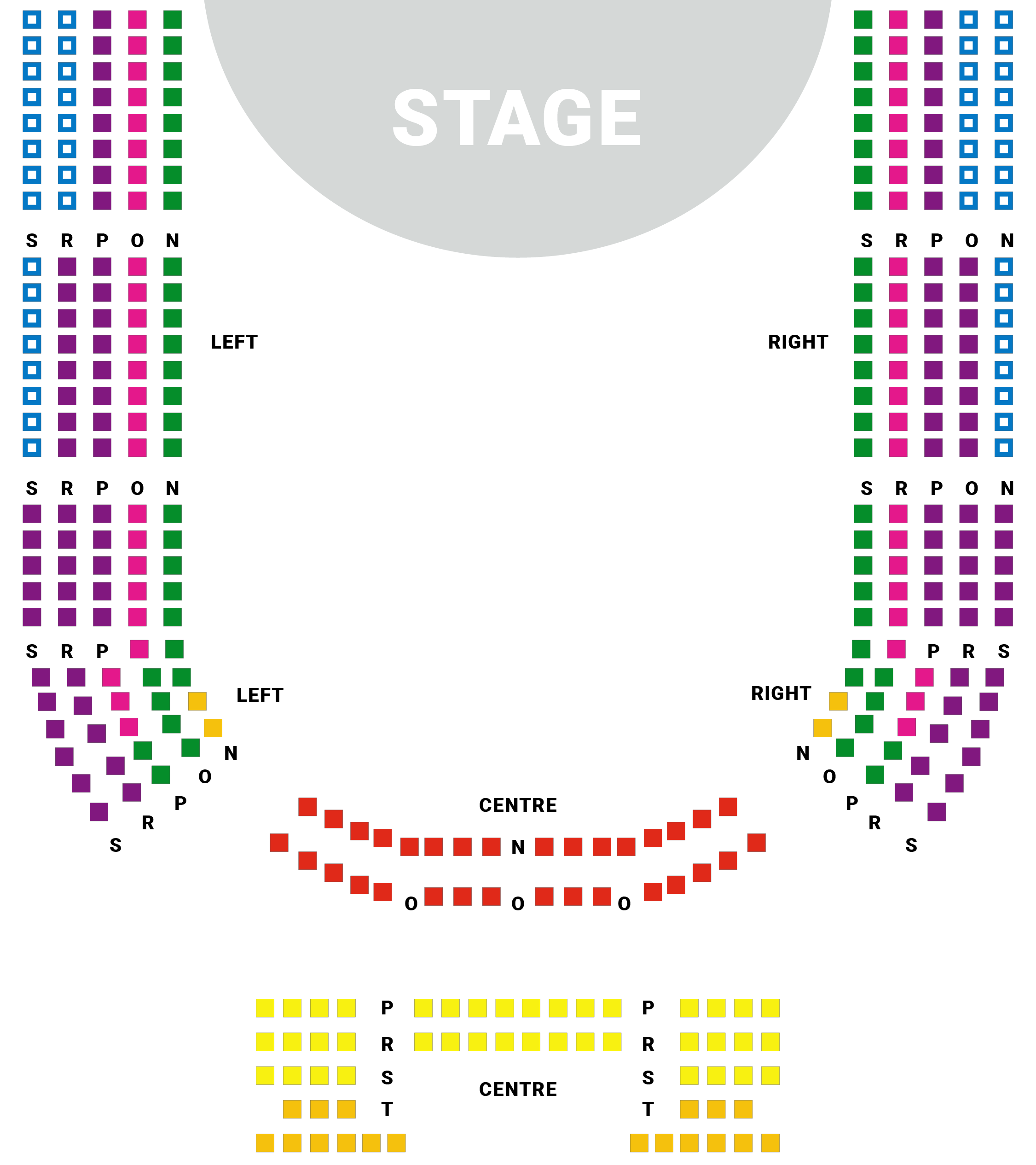 SEATING MAP VENUES Lethbridge Symphony SEATING MAP VENUES Lethbridge Symphony