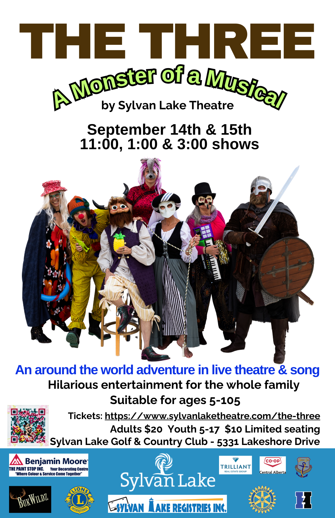 The Three - no program | Discover & Enjoy Live Theatre — Sylvan Lake ...
