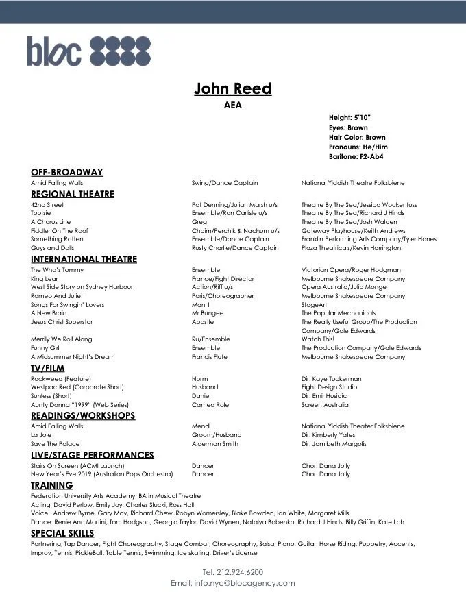 Resume — JOHN REED