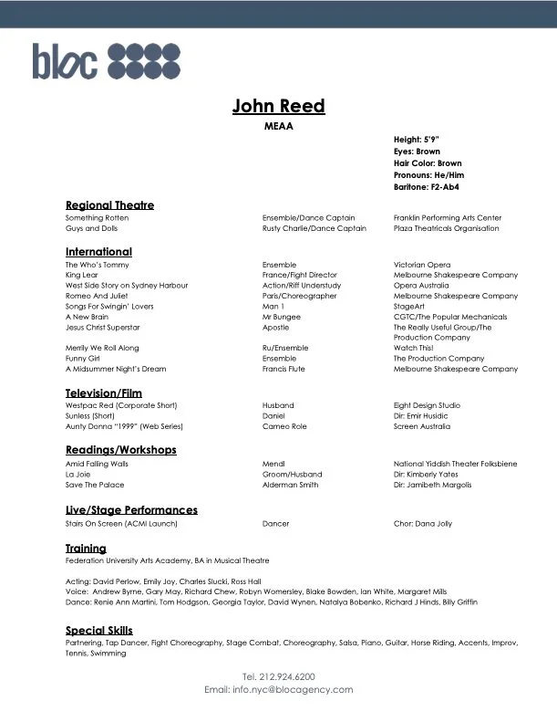Resume — JOHN REED