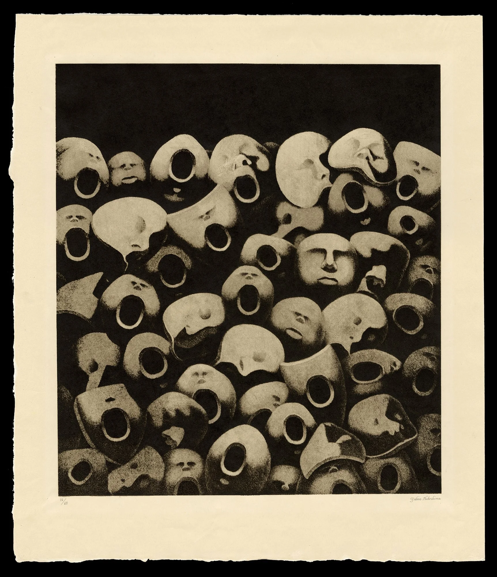 Masks | Yukio Hideshima — COLLECTING JAPANESE PRINTS
