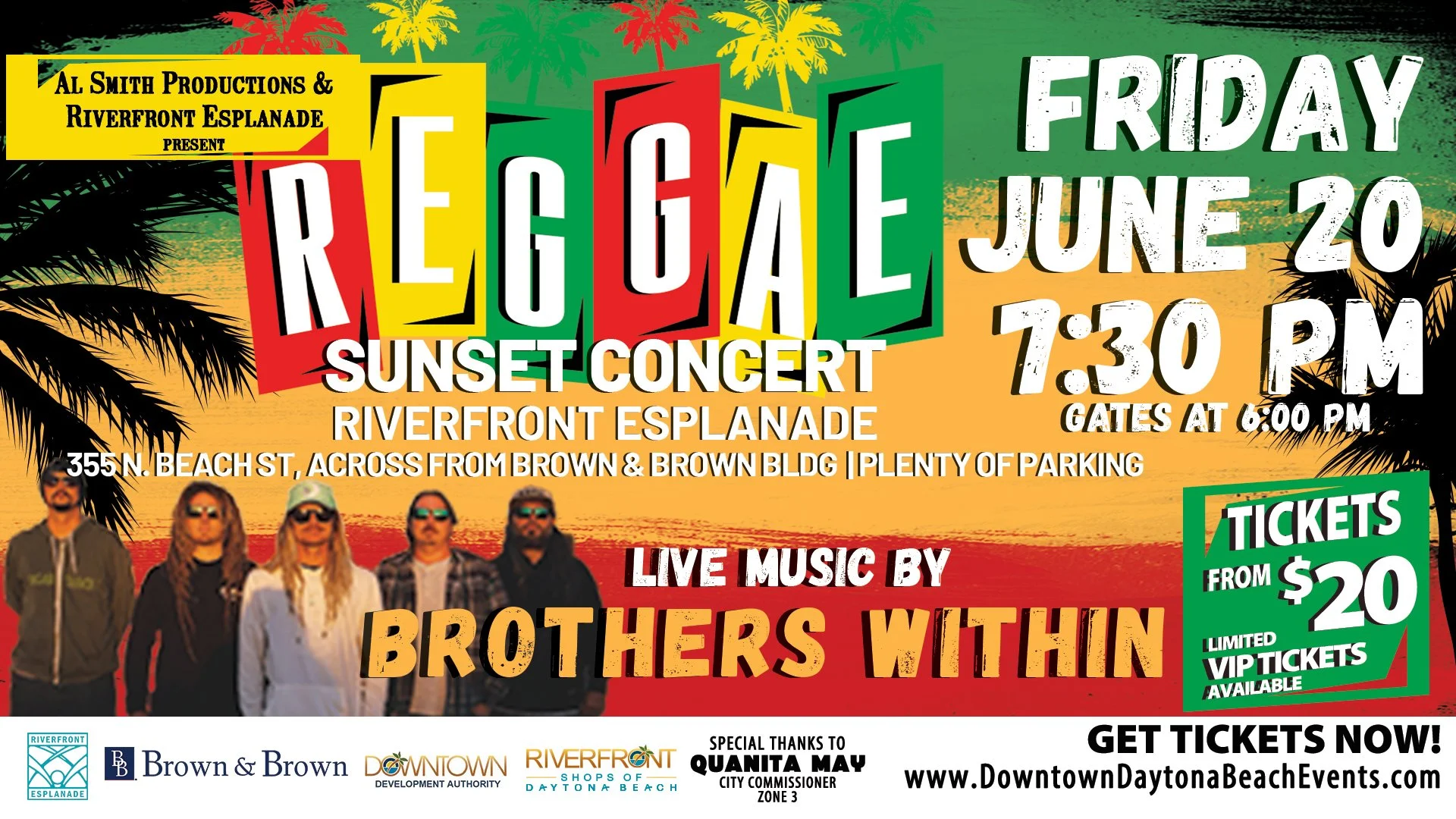 Sunset Concert Series - Brothers Within — Riverfront Esplanade