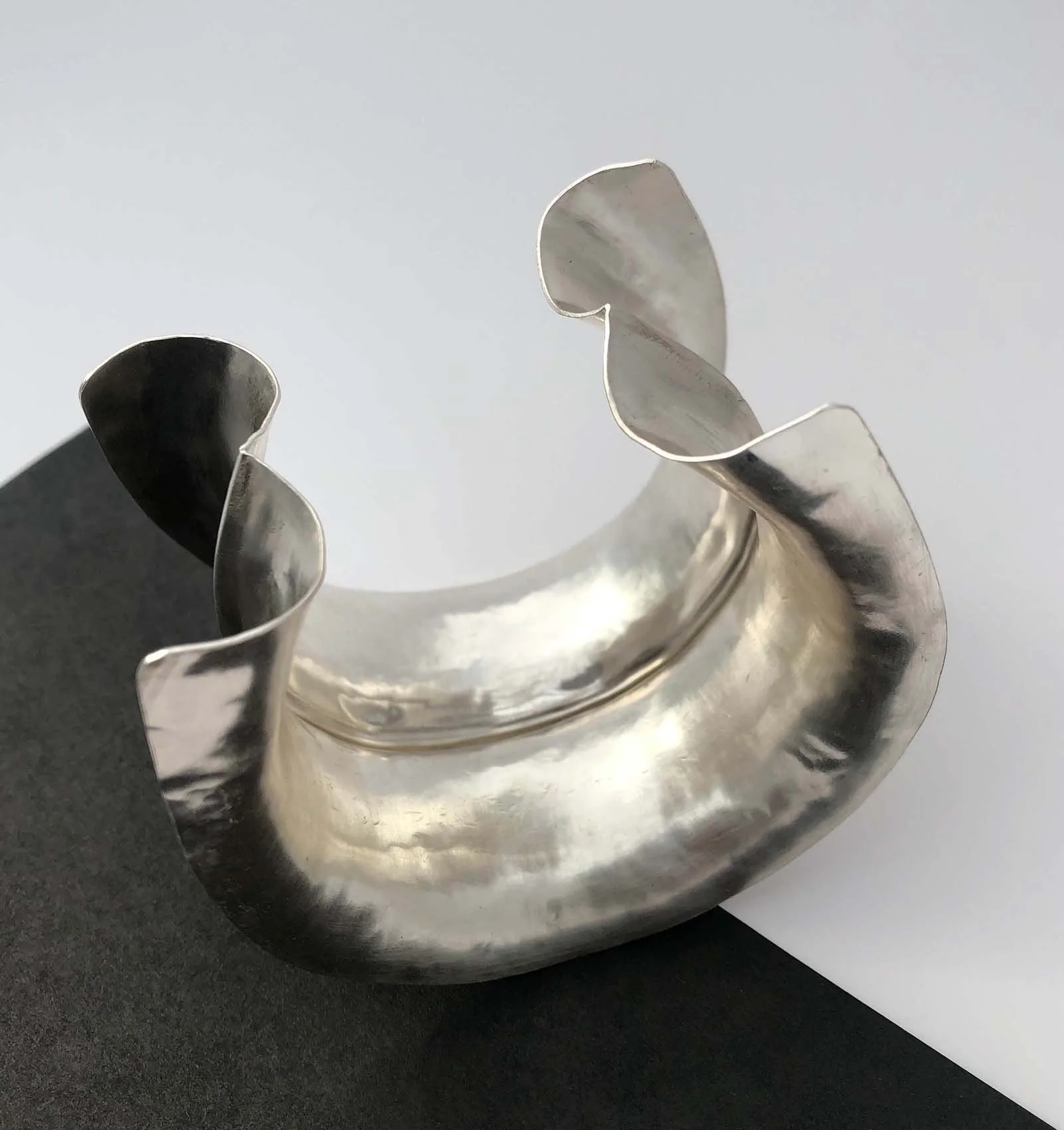 Industrial Silver Arm Cuff — Ange B Designs