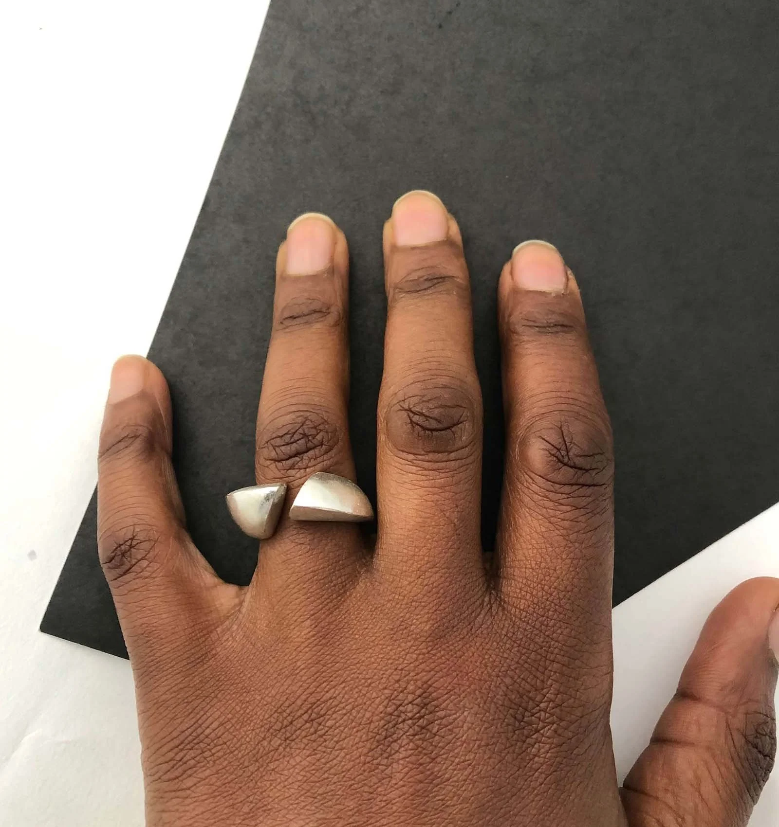 Hammered Silver Wrap Ring — Ange B Designs