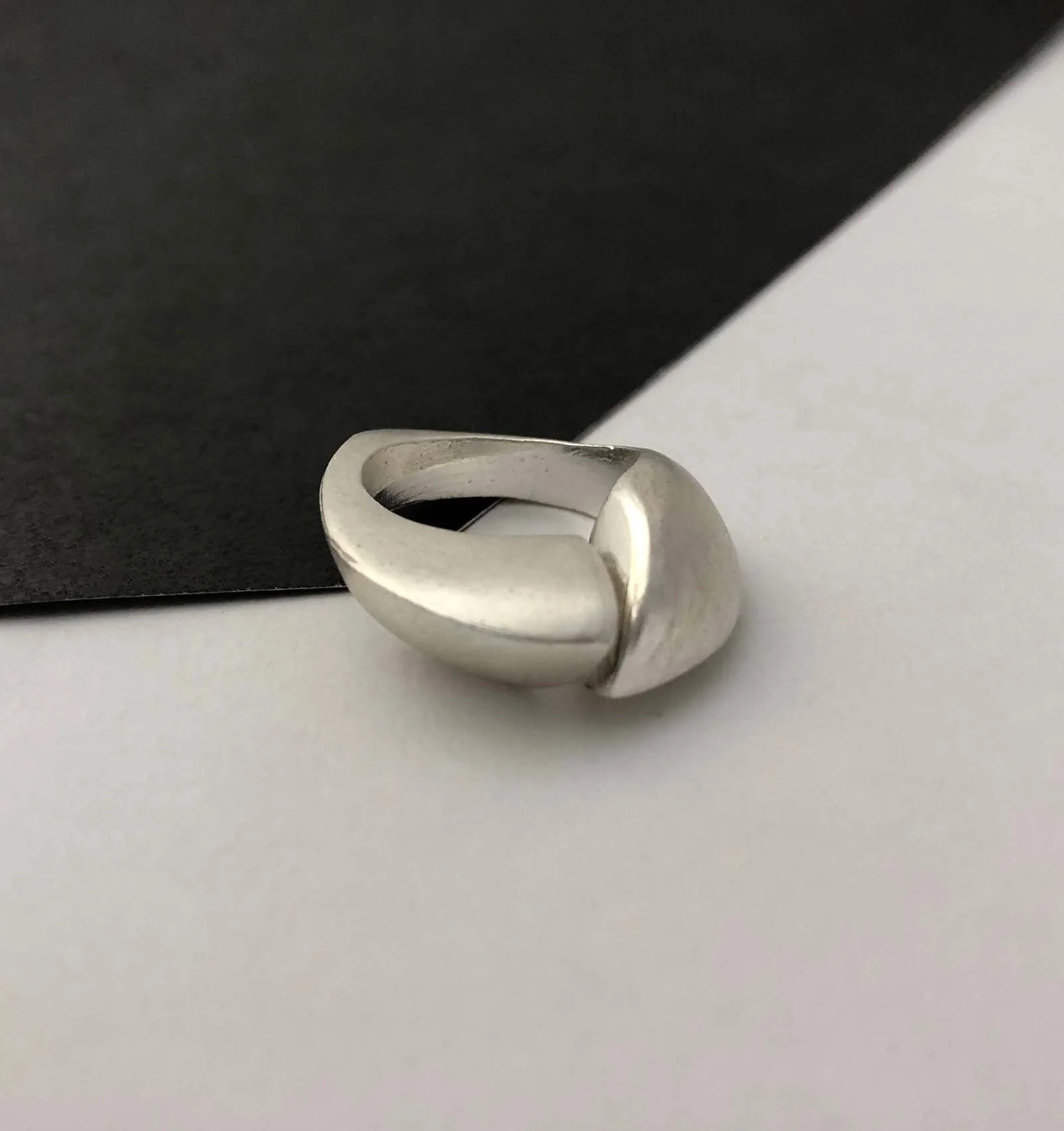 Hammered Silver Wrap Ring — Ange B Designs
