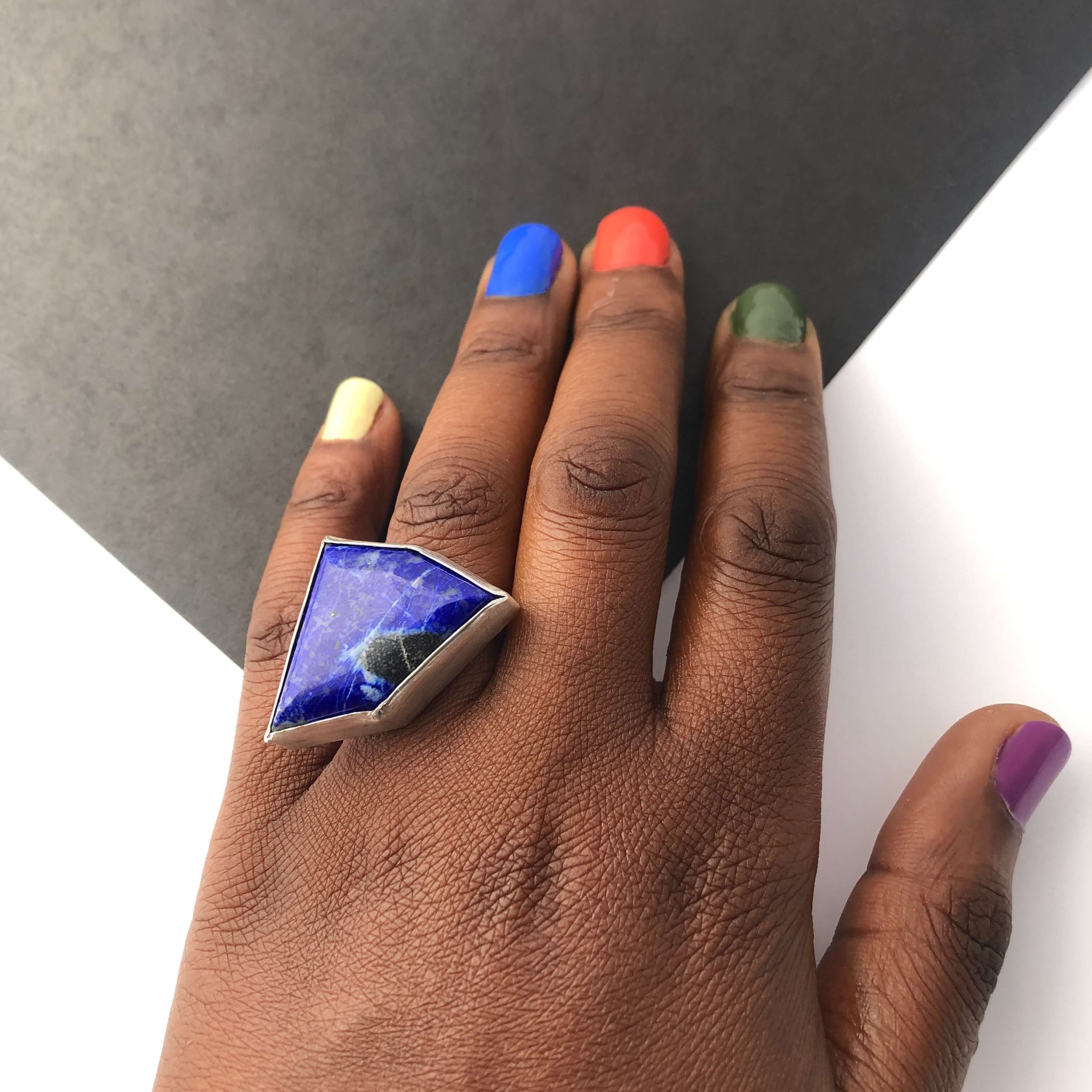 Hammered Silver Wrap Ring — Ange B Designs