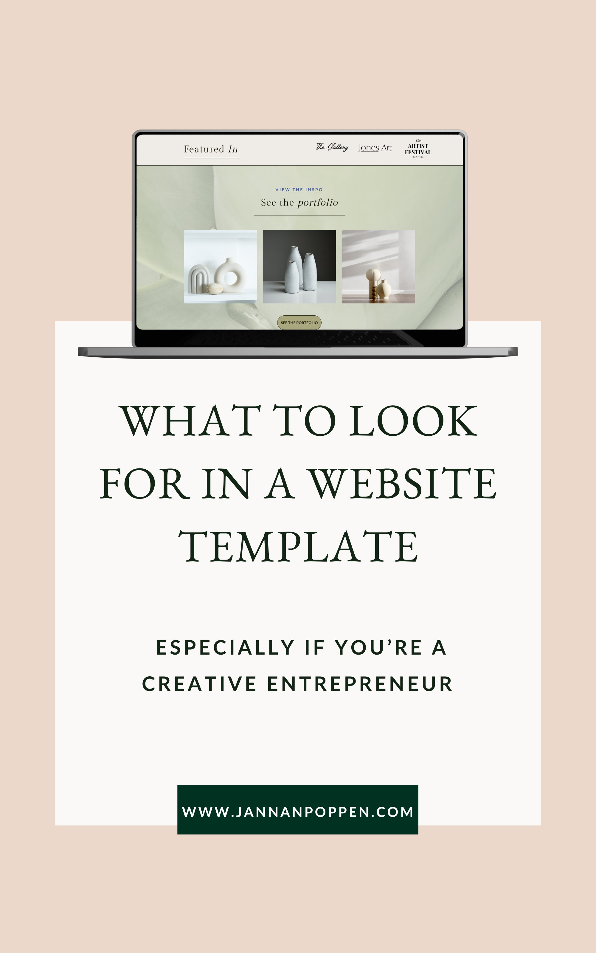 What to Look for in a Website Template — Jannan Poppen