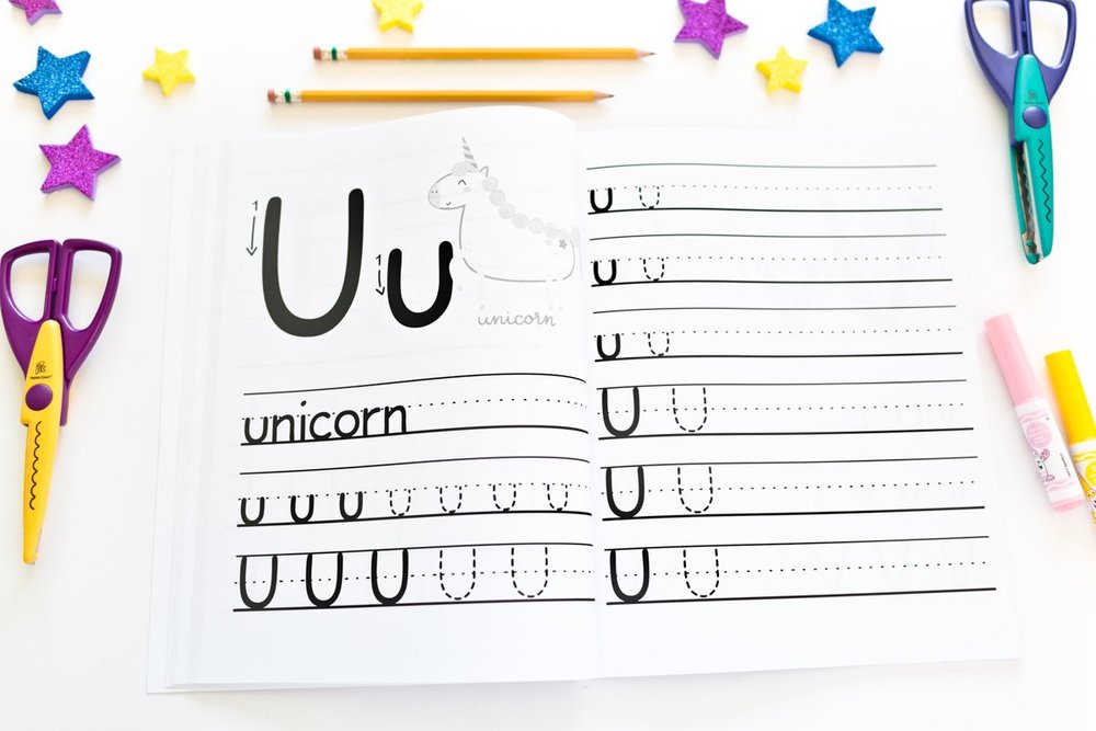 Trace the Letters of the Alphabet & Sight Words: Adorable Animals ...