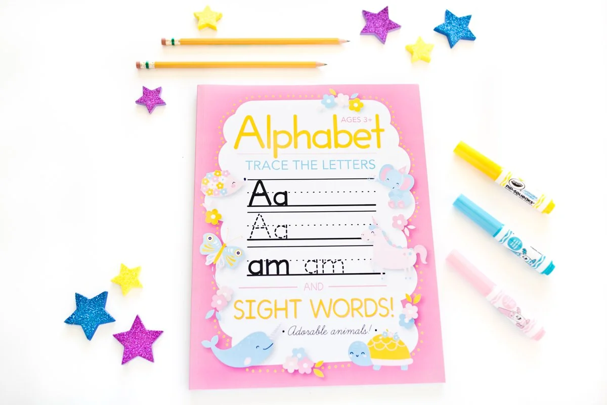 Trace the Letters of the Alphabet & Sight Words: Adorable Animals ...