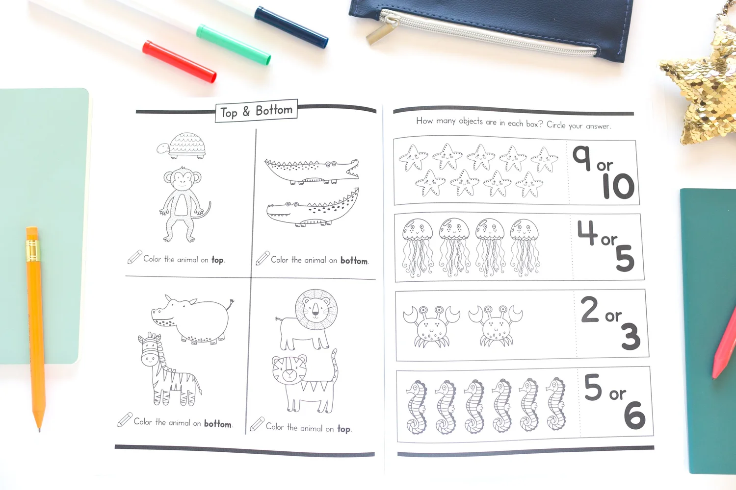 Preschool Math Workbook — Modern Kid Press