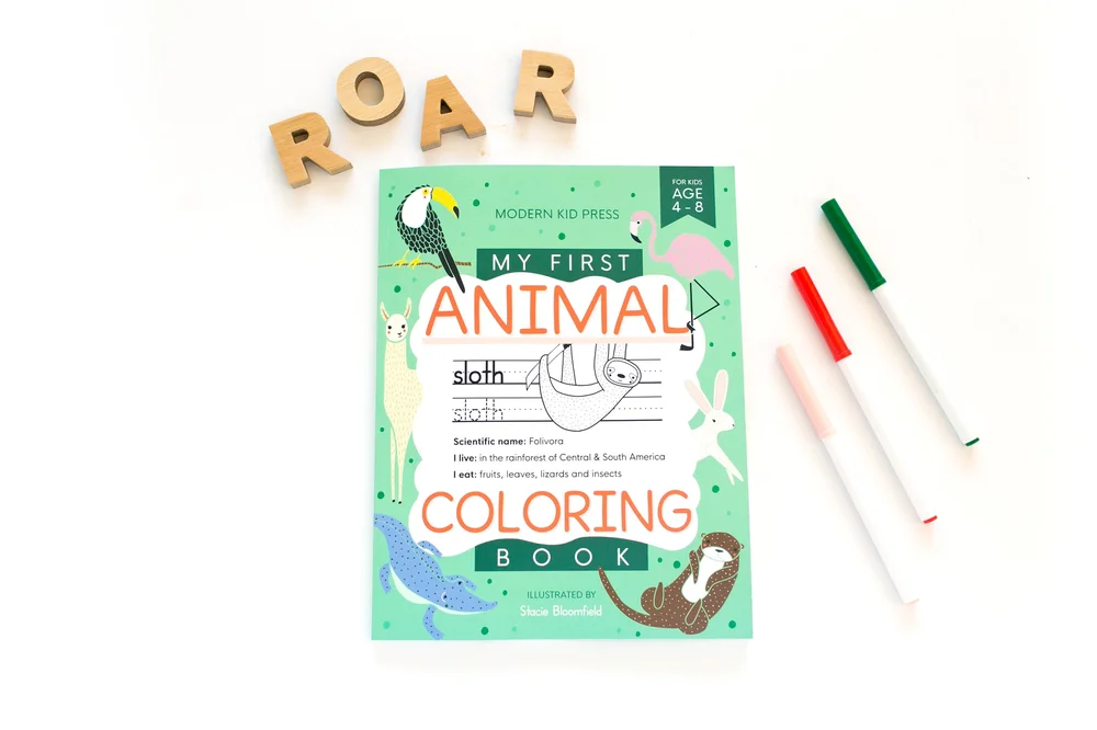My First Animal Coloring Book for Kids — Modern Kid Press