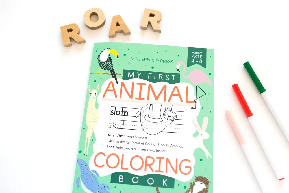 My First Animal Coloring Book for Kids — Modern Kid Press