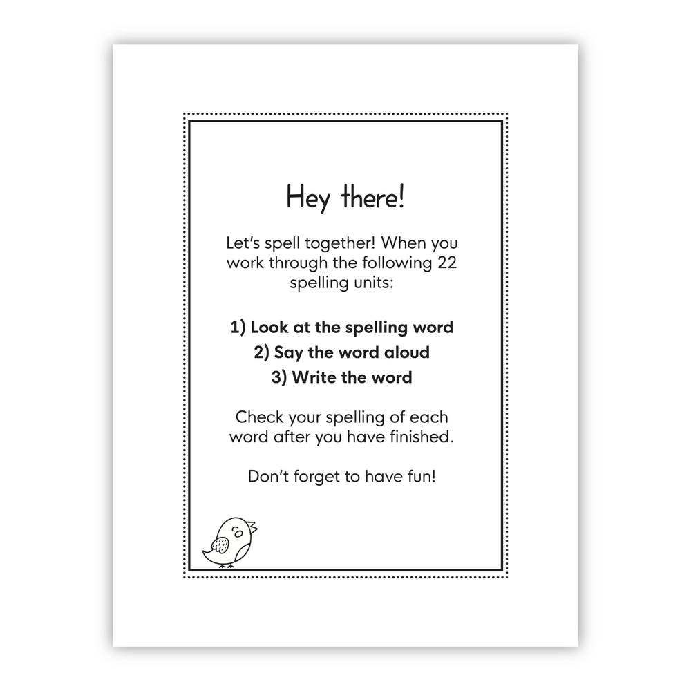 Sight Words and Spelling Workbook — Modern Kid Press