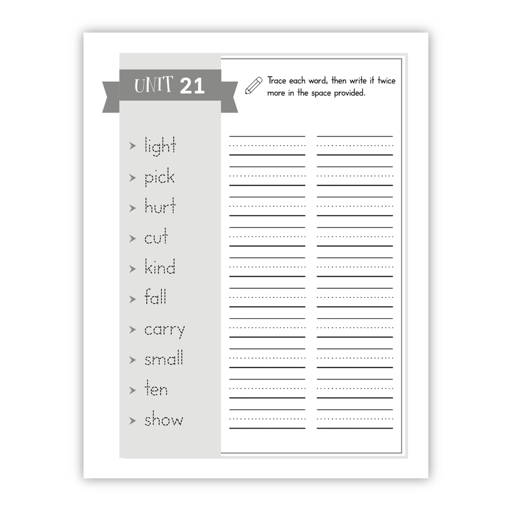 Sight Words and Spelling Workbook — Modern Kid Press
