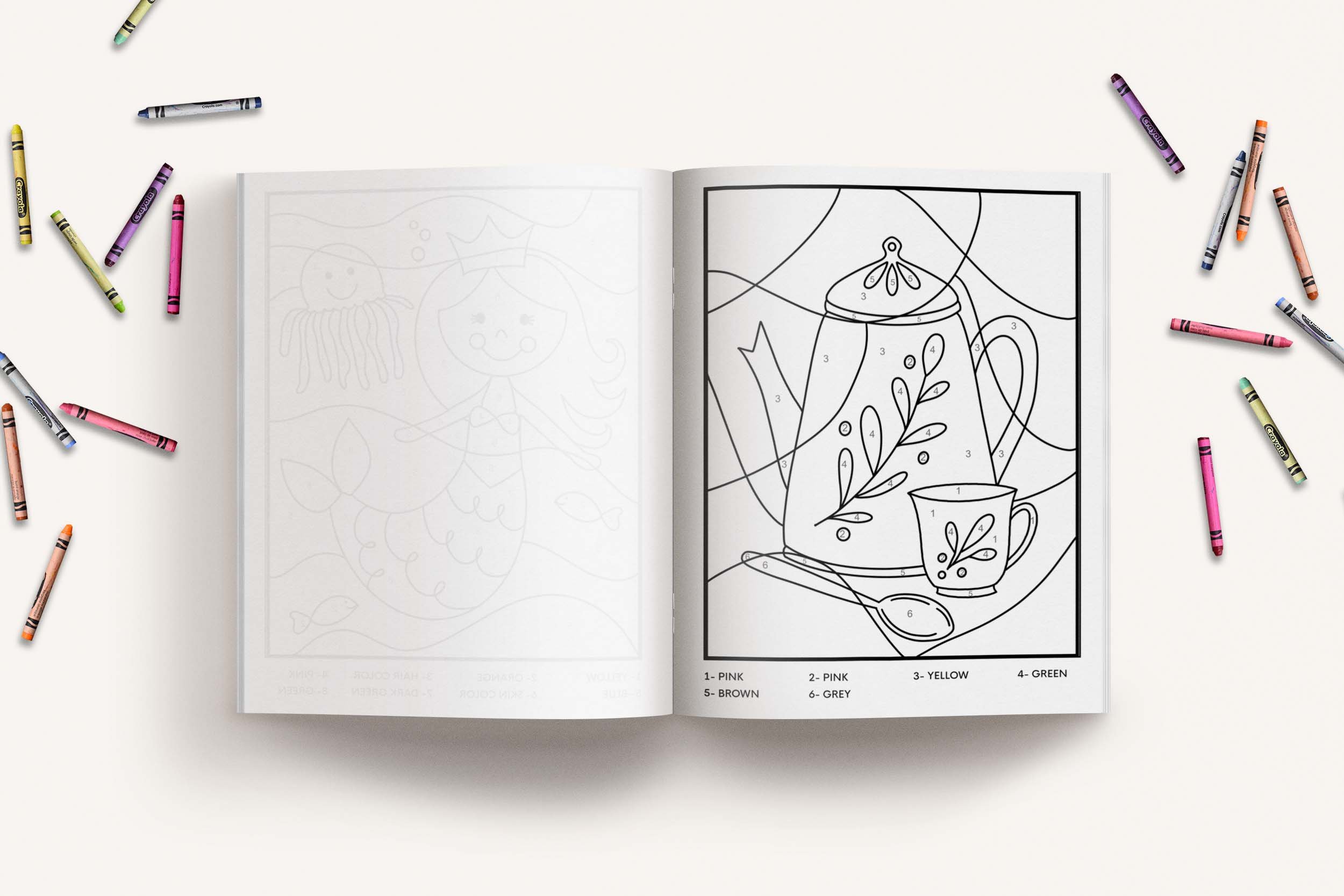 The Color by Number Book for Girls — Modern Kid Press