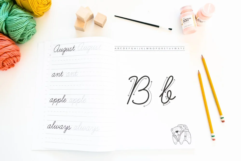 Cursive Handwriting Workbook for Kids: Cursive for Beginners — Modern ...