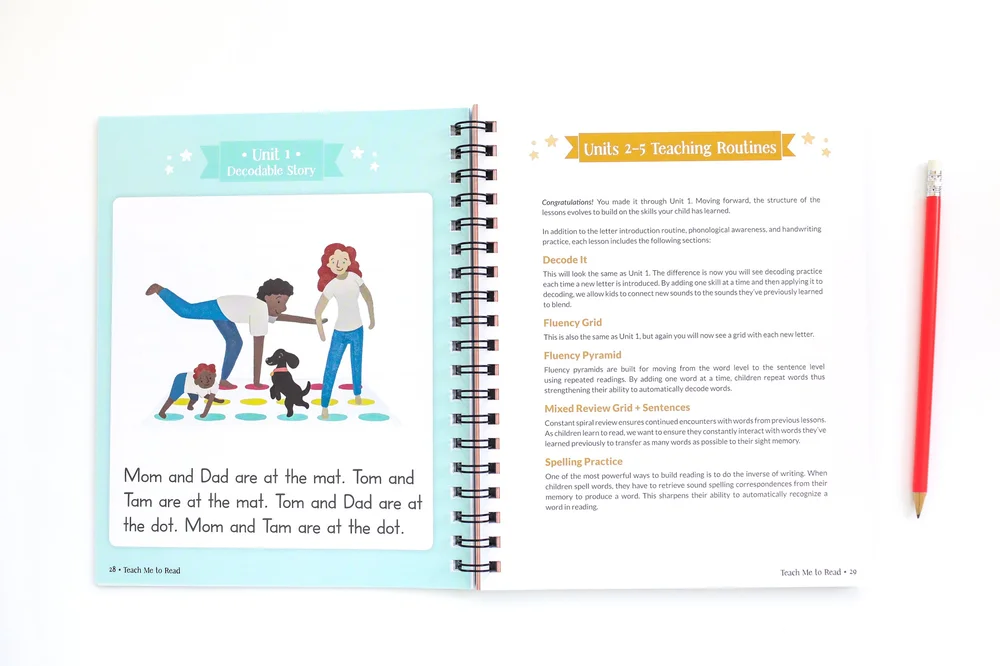 Teach Me to Read: A Parent Guided Student Workbook for Kids to Learn to ...