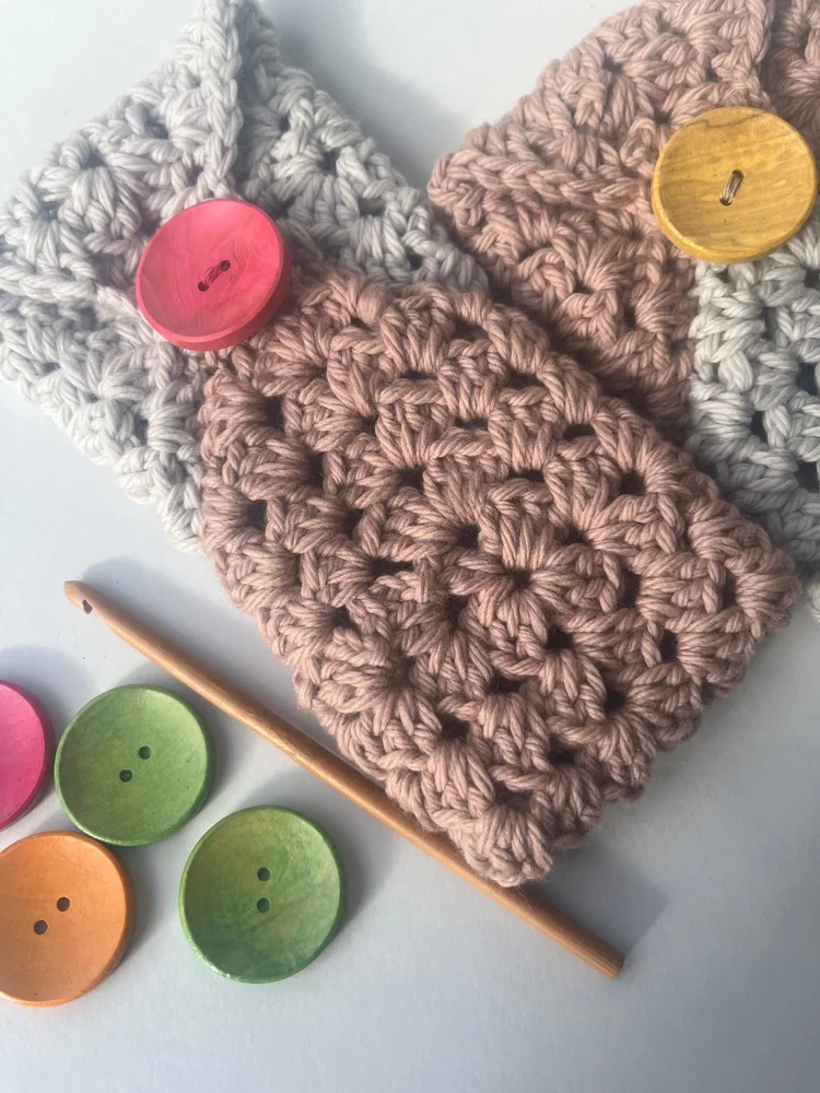 Organic Wool Scarf Crochet Kit