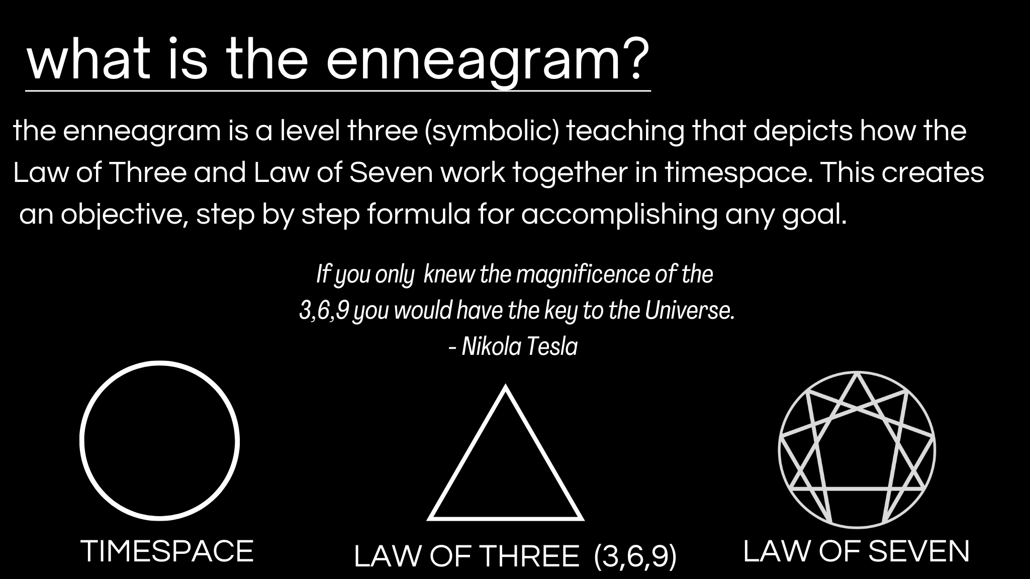 THE ENNEAGRAM — ONAMI