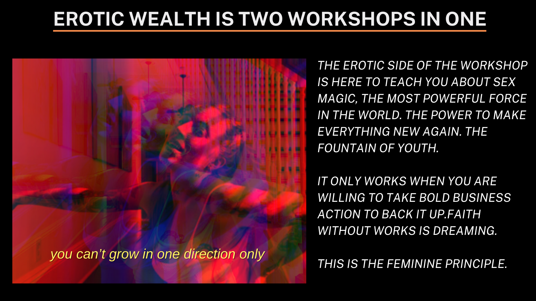 EROTIC WEALTH — ONAMI