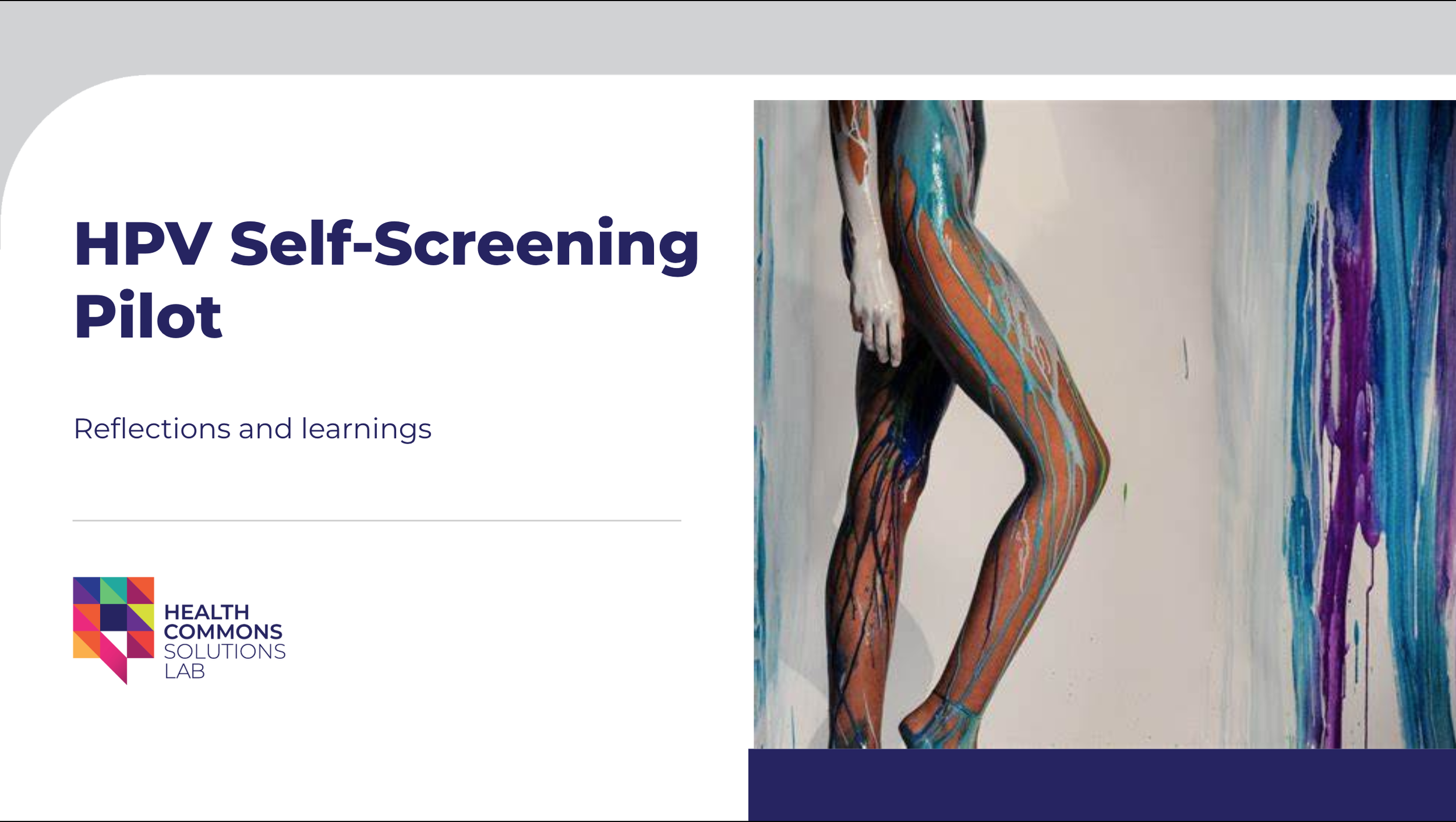HPV Self-Screening Pilot — Health Commons Solutions Lab