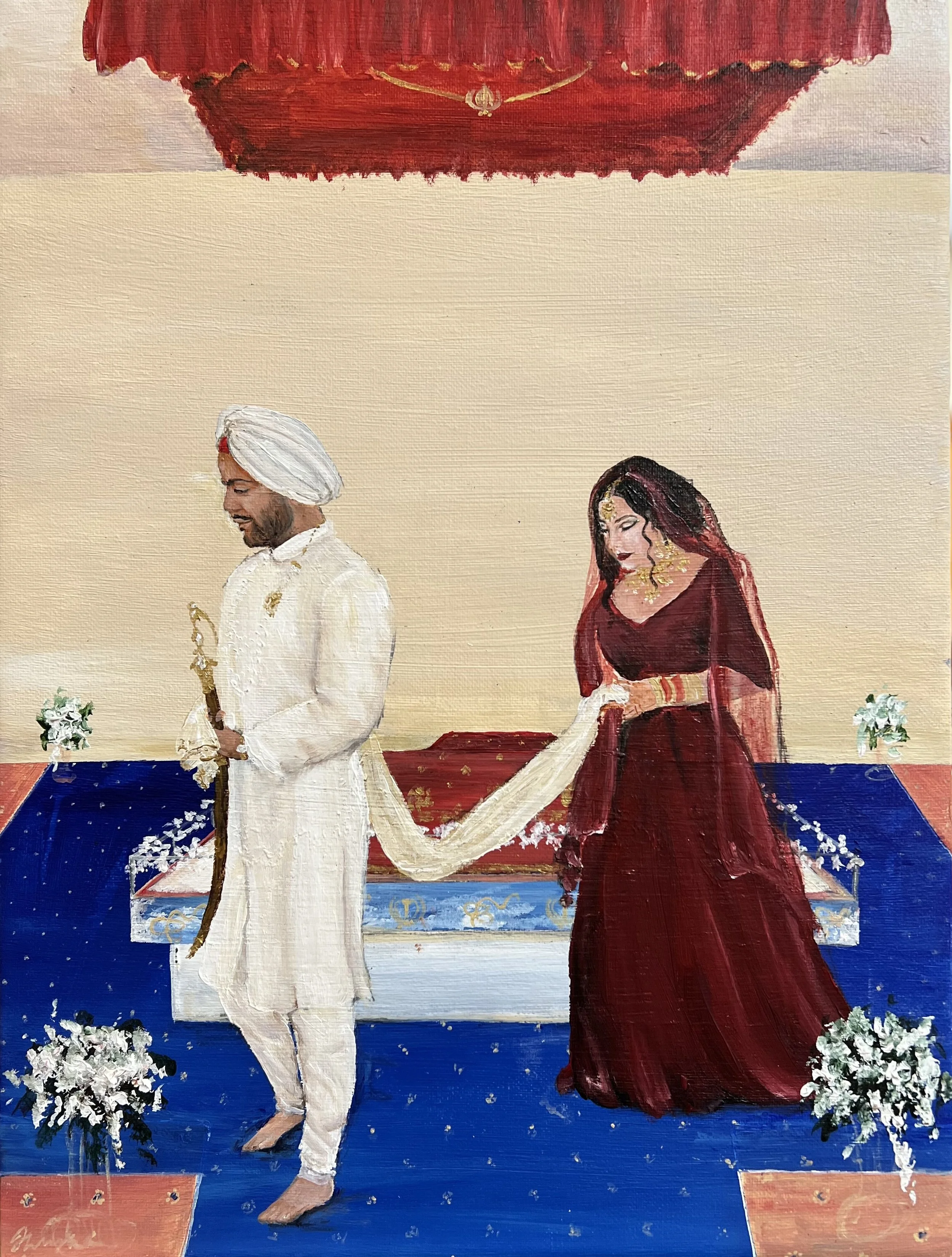 Live Wedding Painting - Live Wedding Painter - Live Wedding Painter