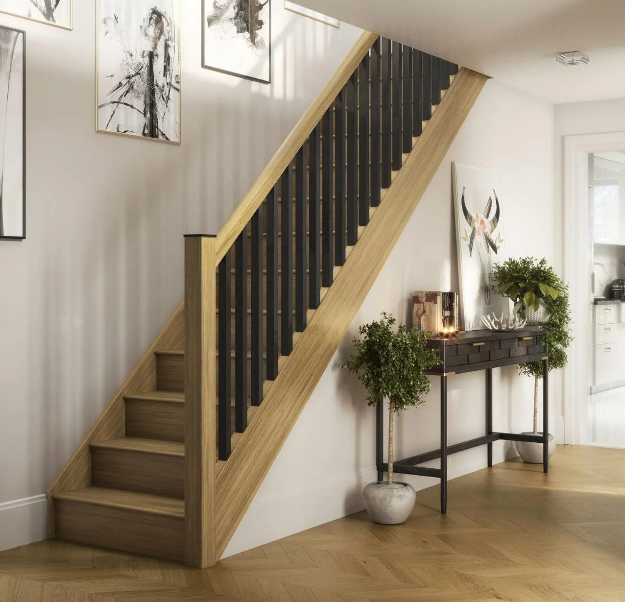 Black Square Metal Spindle — P&L Joinery Ltd