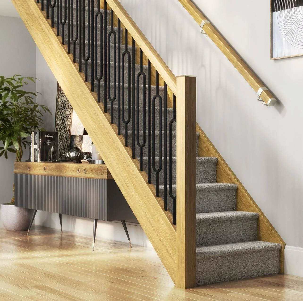 Black Square Metal Spindle — P&L Joinery Ltd