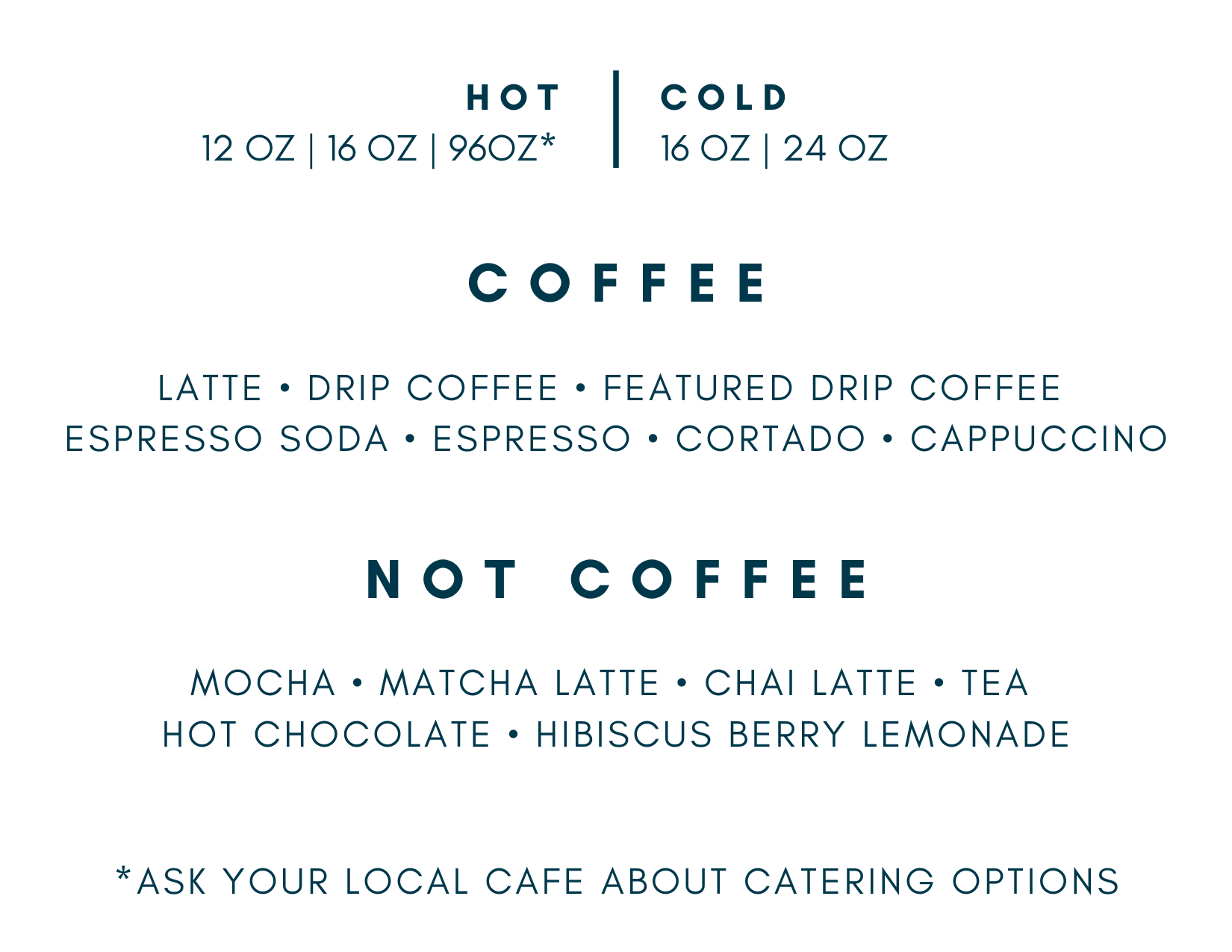 Menu - Summit Coffee