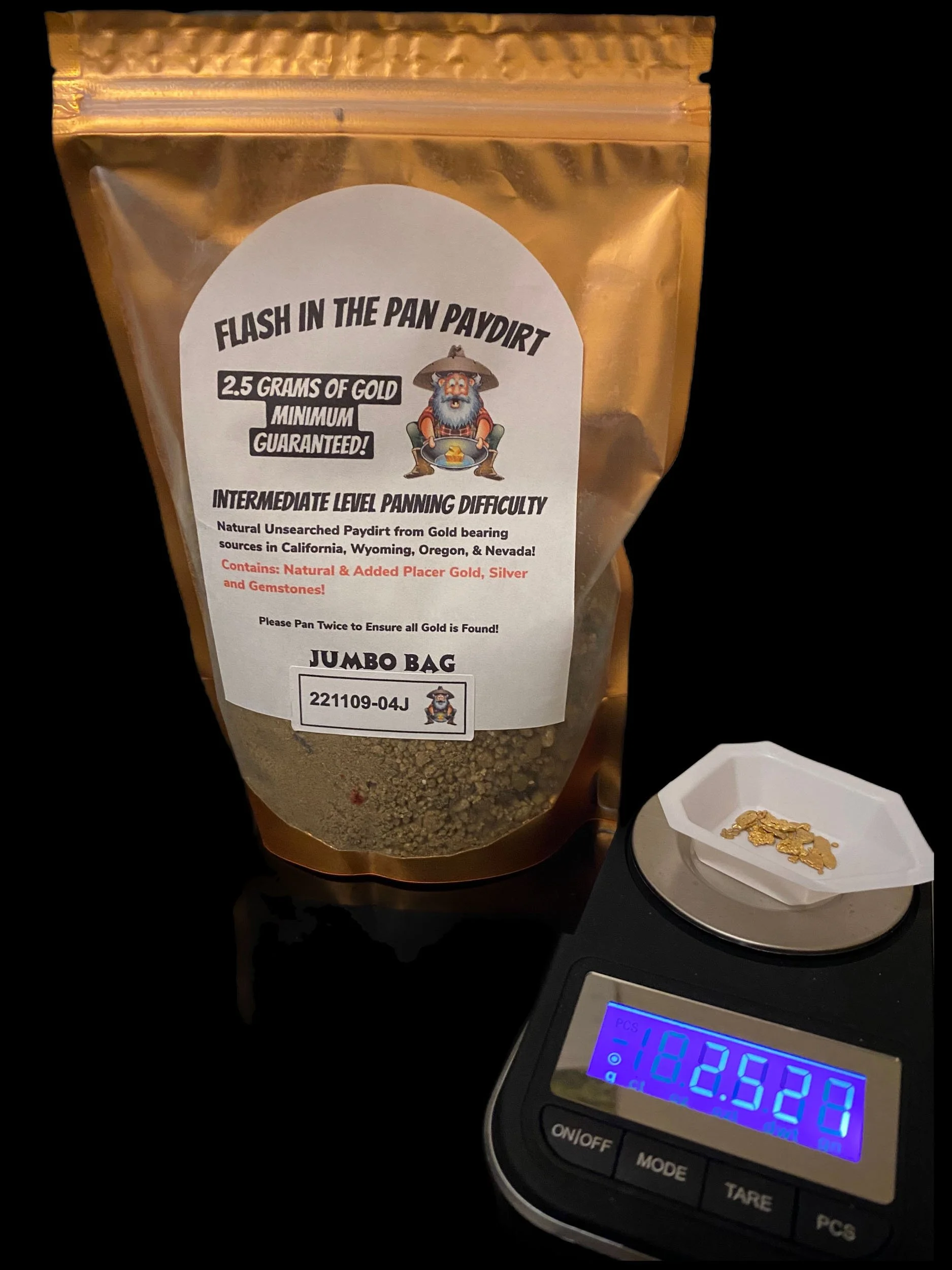 Our Products | Discover Quality Paydirt — Flash in the Pan Paydirt