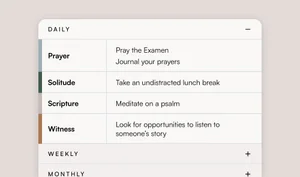 Rule of Life Builder — Practicing the Way