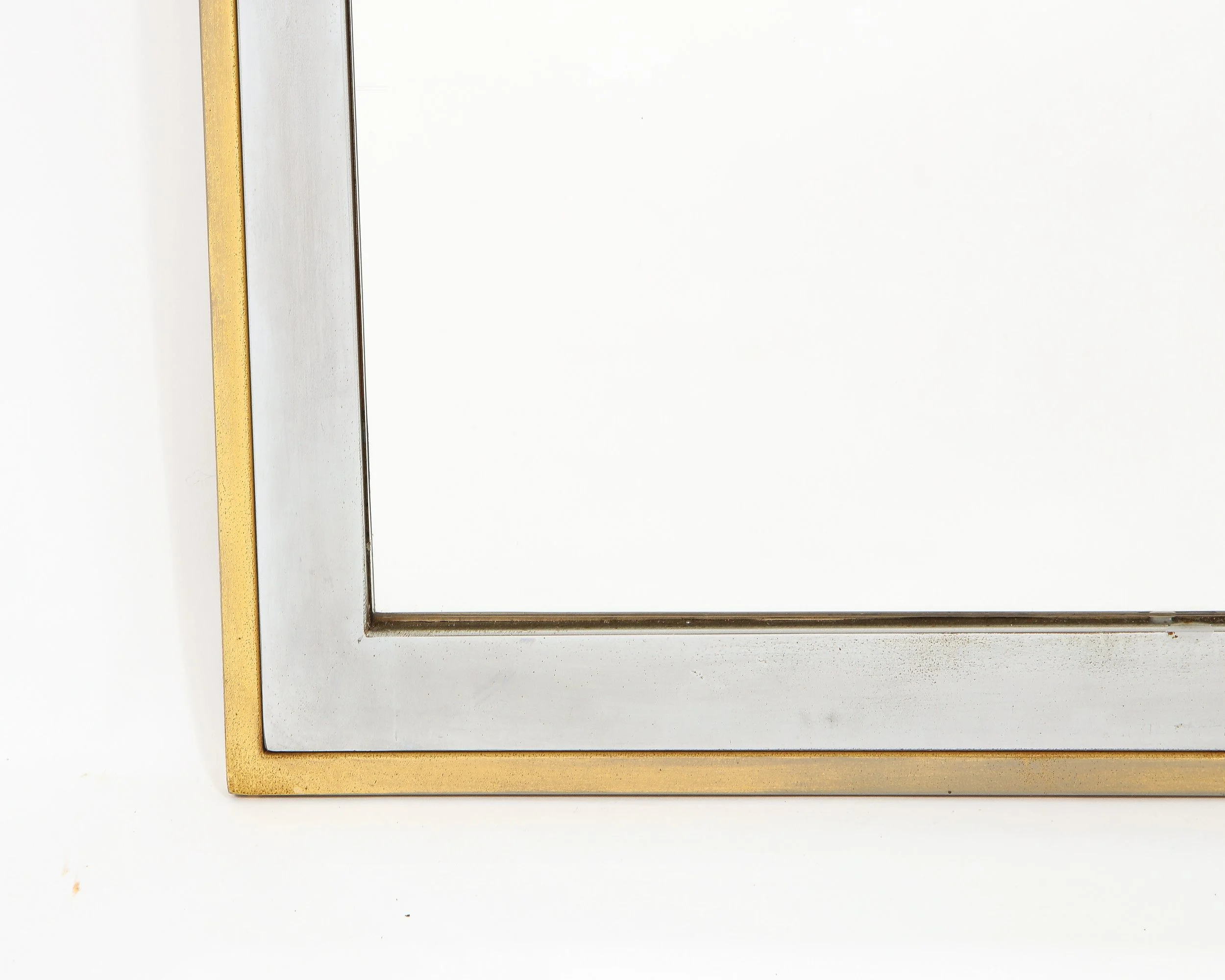MAISON PASCAL BOYER Nickel And Brass Mirror MAISON PASCAL BOYER Nickel And Brass Mirror