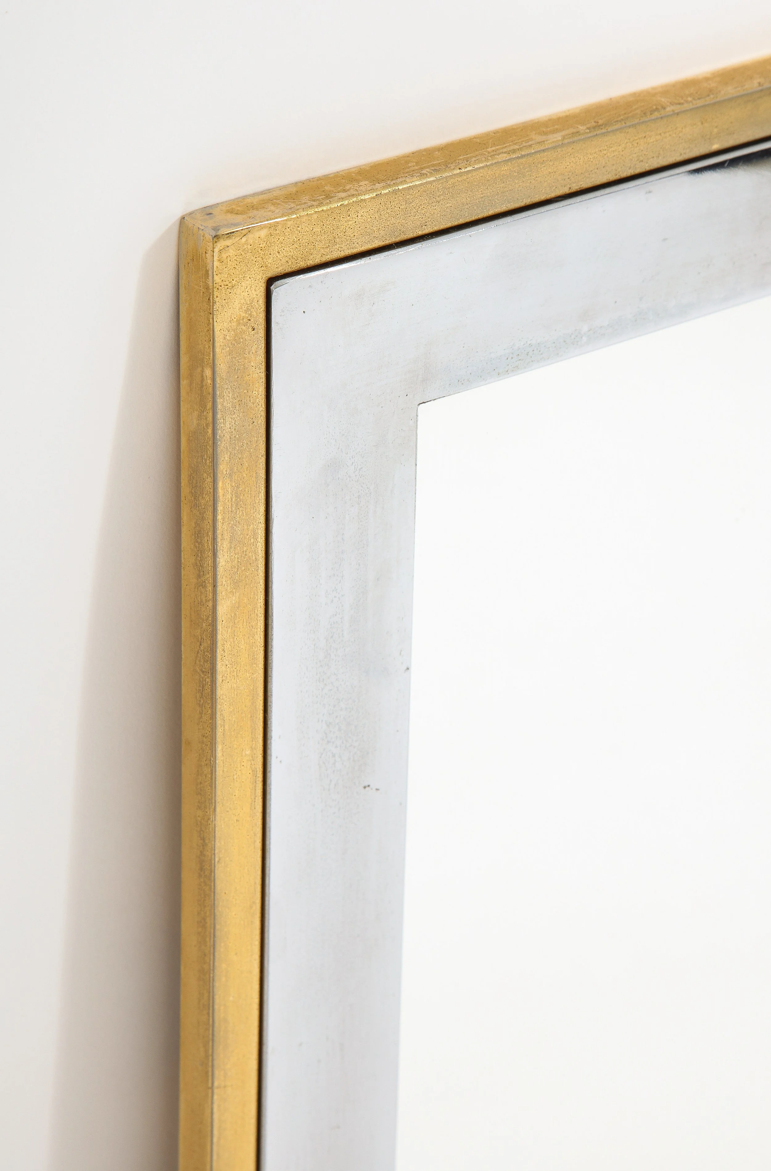 MAISON PASCAL BOYER Nickel And Brass Mirror MAISON PASCAL BOYER Nickel And Brass Mirror