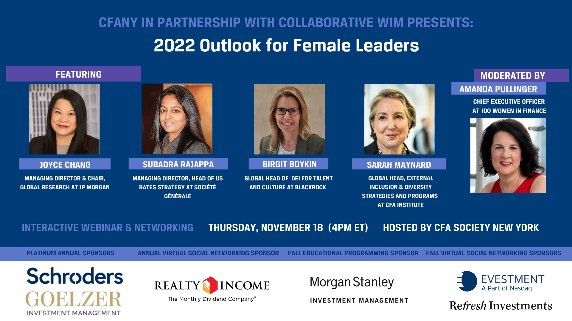 CWIM Original: “2022 Outlook for Female Leaders,” Featuring Sarah ...