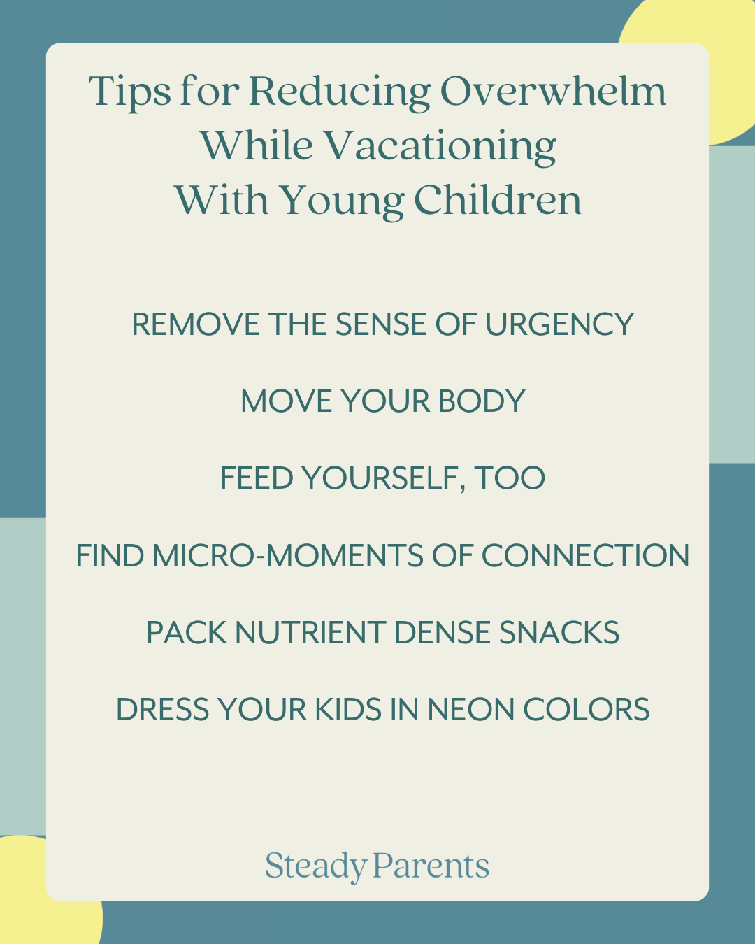 5 Tips to Reduce Overstimulation When Vacationing with Young Kids ...