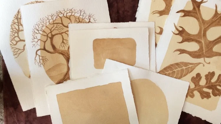 Easy coffee painting techniques to quickly get started. Painting with ...