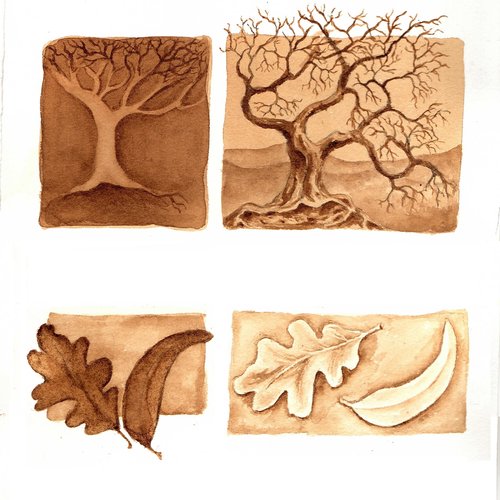 Easy coffee painting techniques to quickly get started. Painting with ...