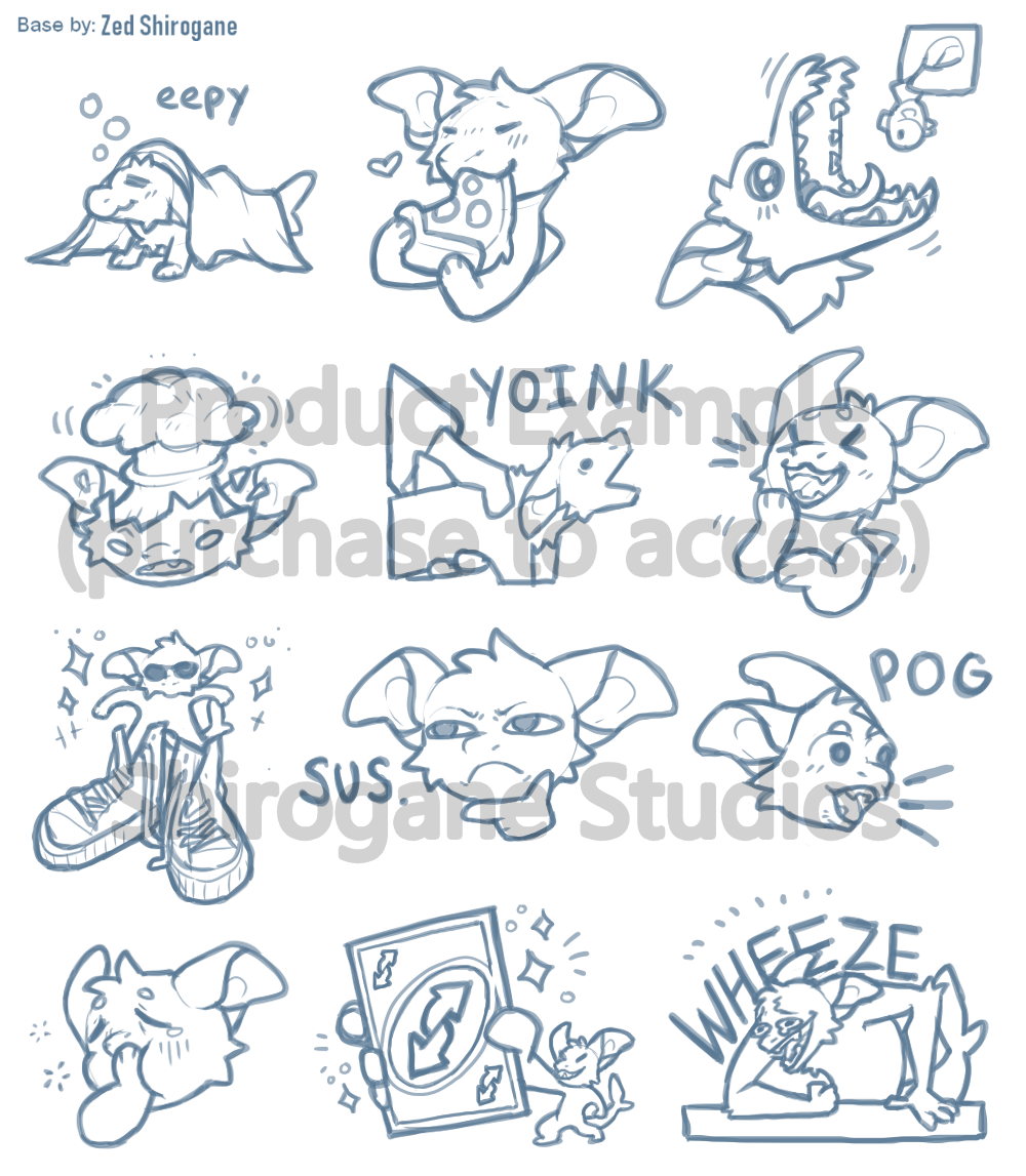 2023 Arcane Manokit Reference Sheet Base — Shirogane Studios