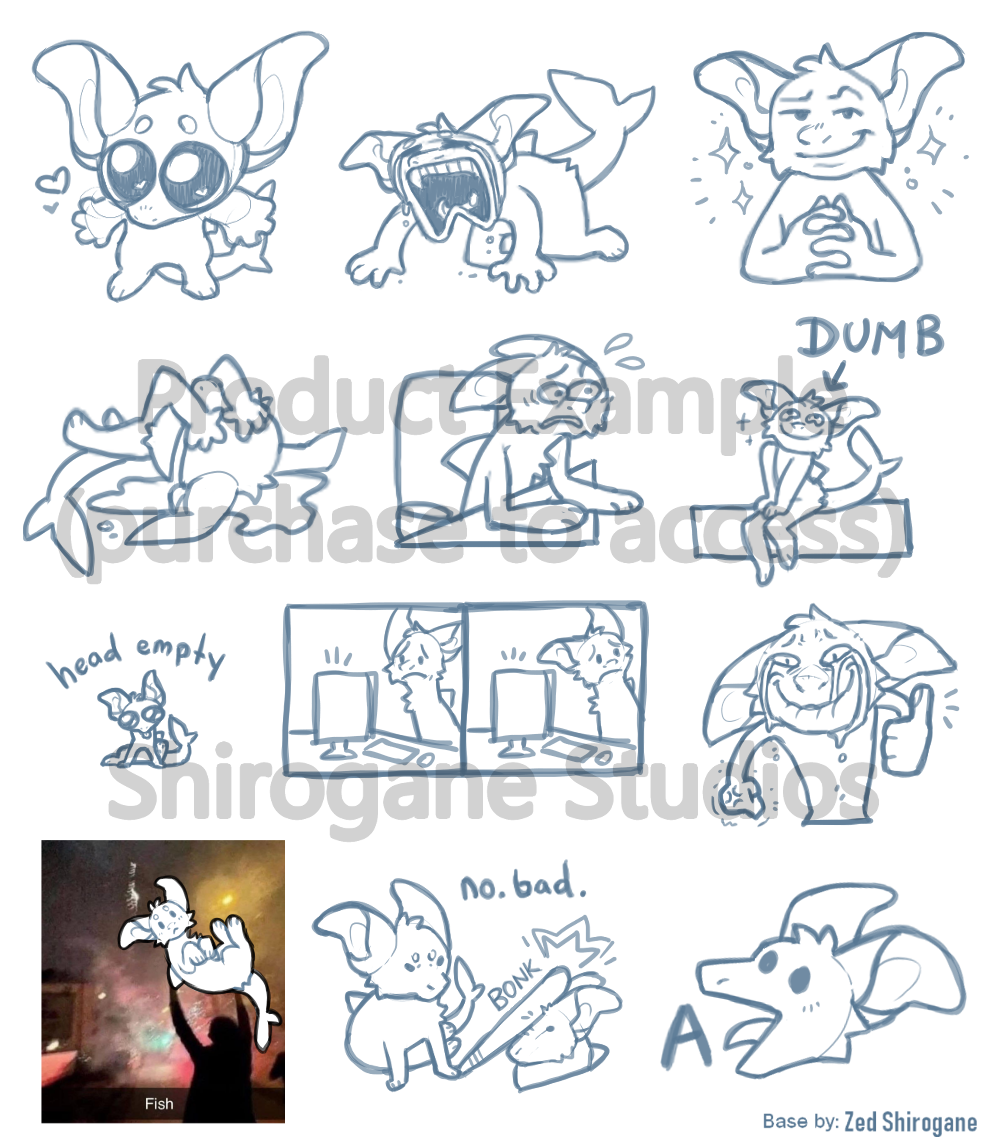 2023 Arcane Manokit Reference Sheet Base — Shirogane Studios